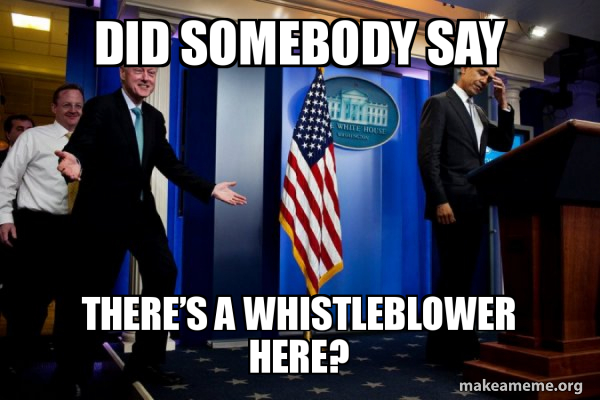 Did somebody say Thereâ€™s a whistleblower here? - Inappropriate Timing ...