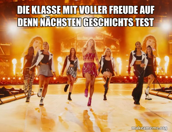 die klasse mit voller freude auf denn nächsten geschichts test ...