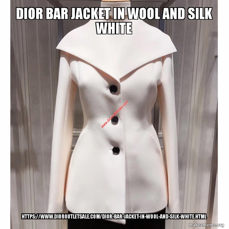 Dior Bar Jacket In Wool And Silk White https://www.dioroutletsale.com ...