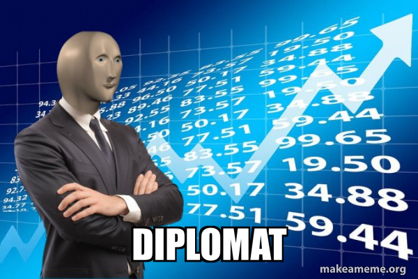 Diplomat - Stonks Only Go Up Meme Generator