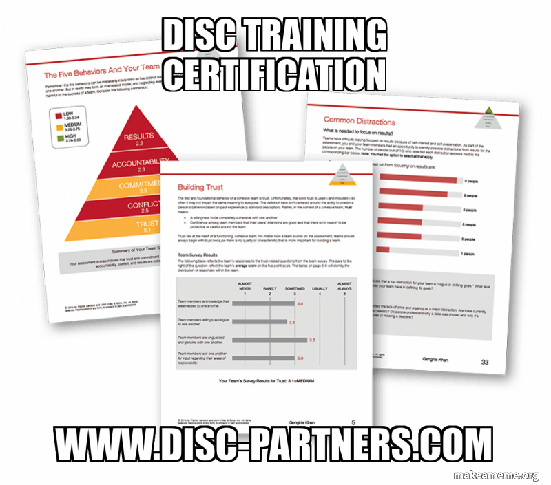 Disc training certification www.disc-partners.com Meme Generator