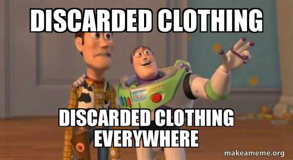 DISCARDED CLOTHING discarded clothing everywhere - Buzz and Woody (Toy ...