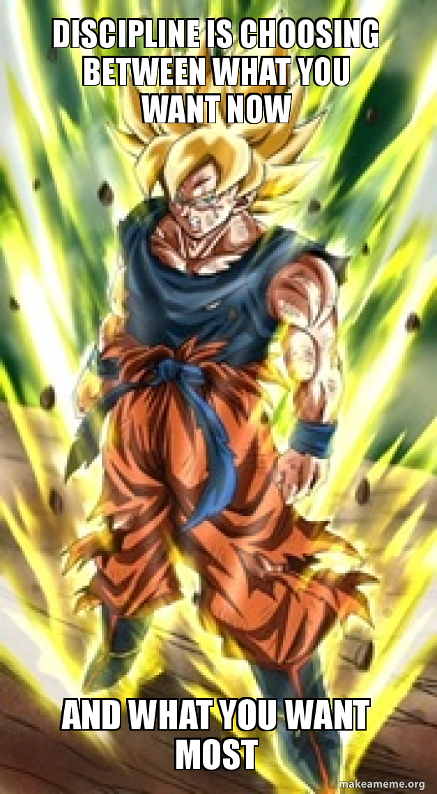 Discipline is choosing between what you want now And what you want most ...