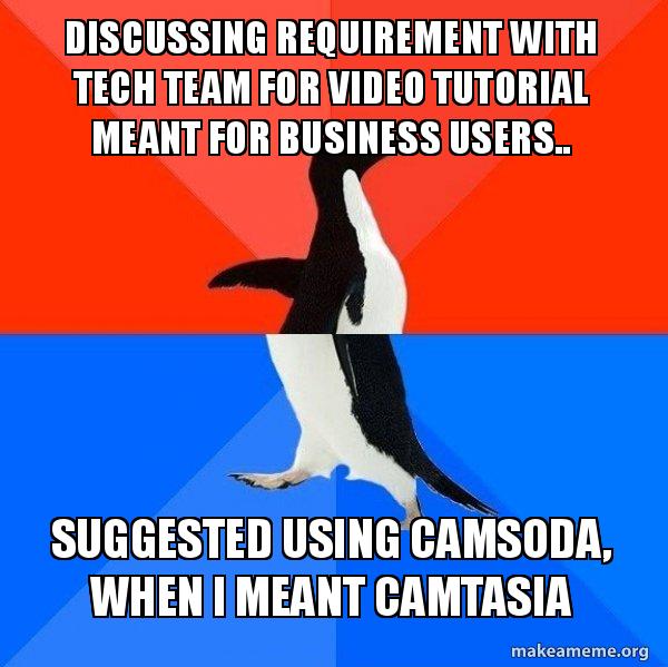 Discussing requirement with tech team for video tutorial meant for ...