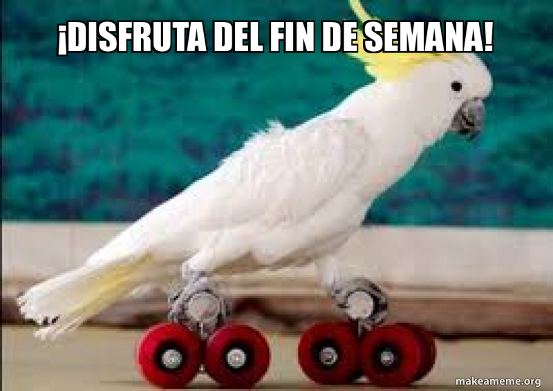 Â¡DISFRUTA DEL FIN DE SEMANA! Meme Generator