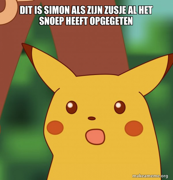 Dit is simon als zijn zusje al het snoep heeft opgegeten - Surprised ...