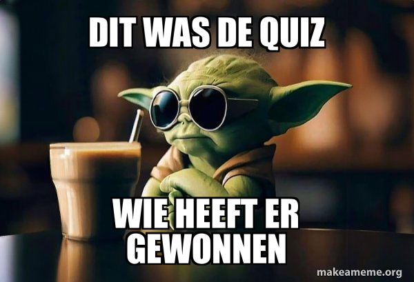 dit was de quiz wie heeft er gewonnen - Cool Yoda (Sunglasses) Meme ...