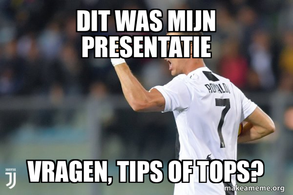 Dit was mijn presentatie Vragen, Tips of Tops? - Cristiano Ronaldo Meme ...