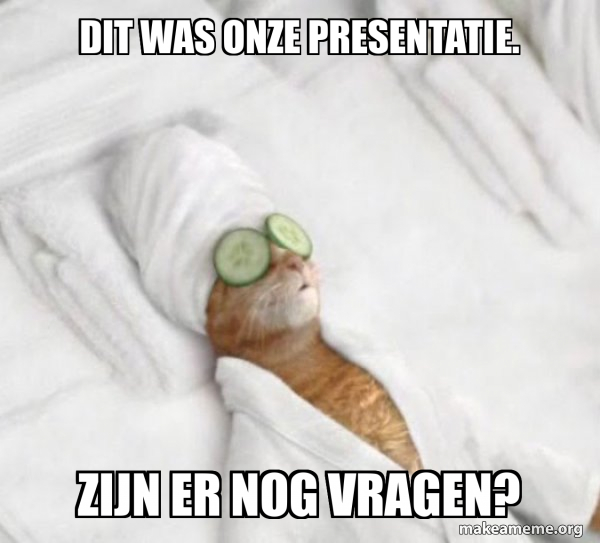 Dit was onze presentatie. Zijn er nog vragen? - Pampered Cat Meme Meme ...