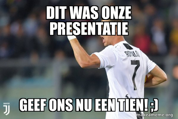 Dit was onze presentatie Geef ons nu een tien! ;) - Cristiano Ronaldo ...