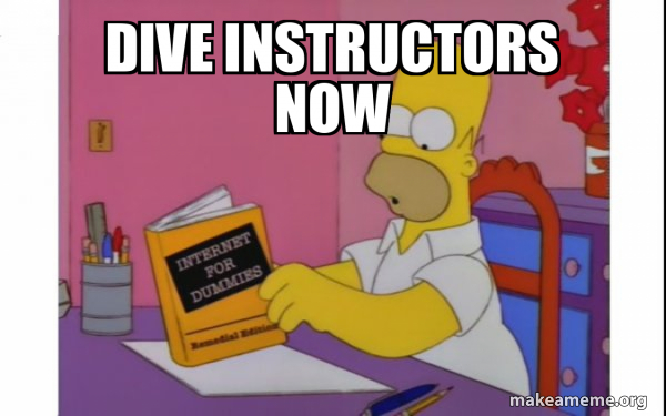 dive instructors now - Computer Homer Meme Generator