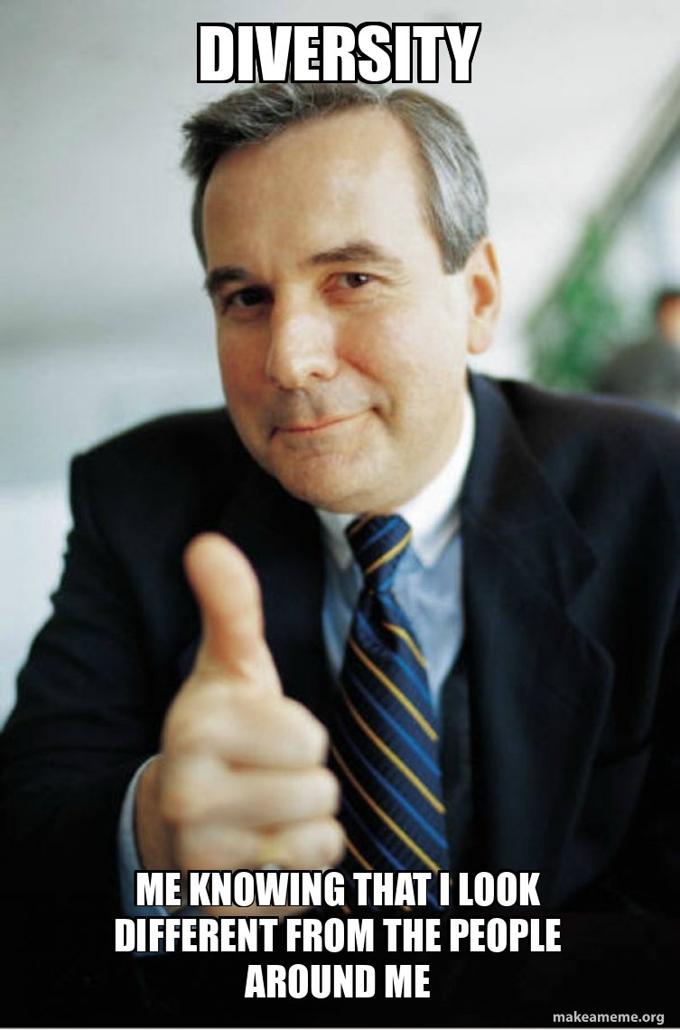 diversity me knowing that i look different from the people around me ...