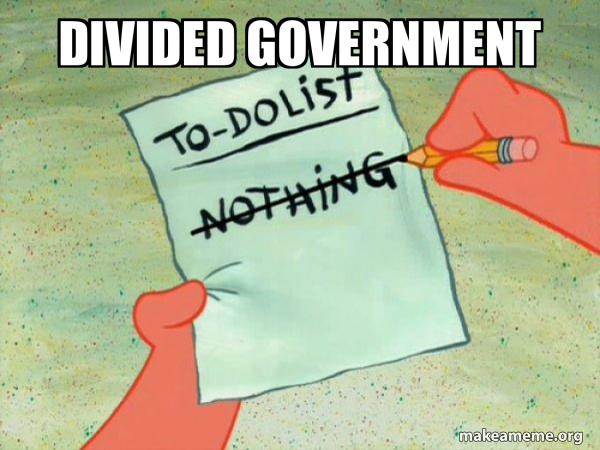Divided Government - TO-DO List Meme Generator