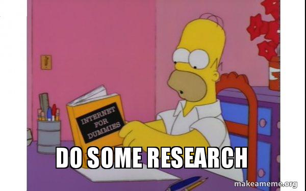 Do some research - Computer Homer Meme Generator