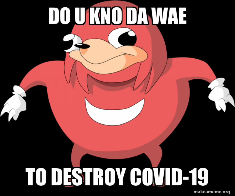 Do u kno da wae to destroy covid-19 Meme Generator
