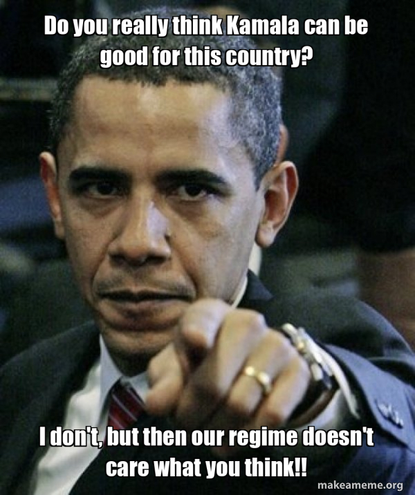 Do you really think Kamala can be good for this country? I don't, but ...