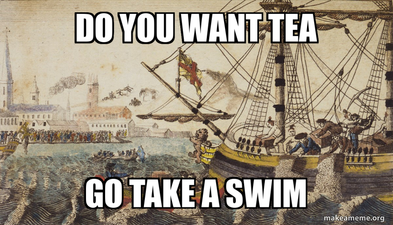 do you want tea go take a swim Meme Generator