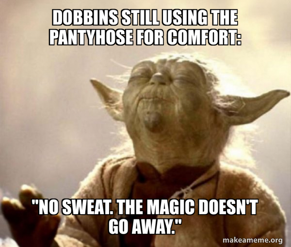 Dobbins still using the pantyhose for comfort: "No sweat. The Magic ...