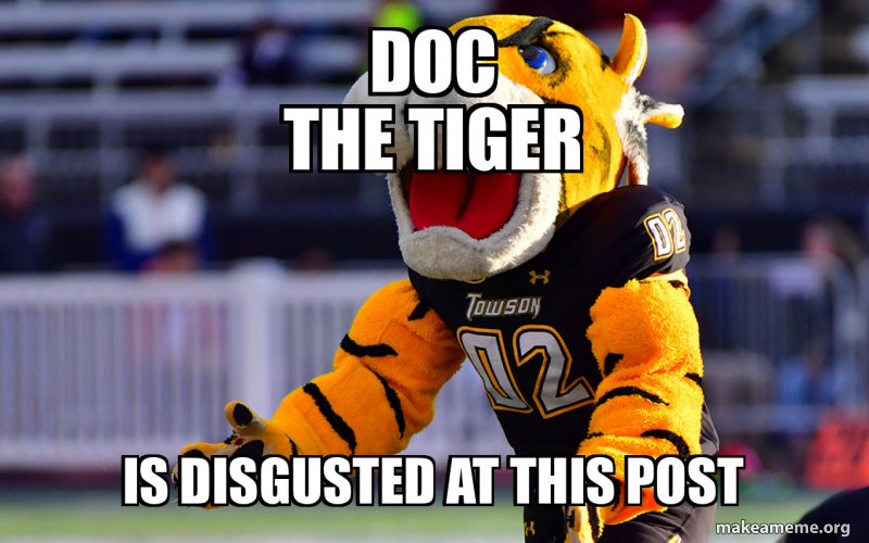 Doc The Tiger Is disgusted at this post Meme Generator