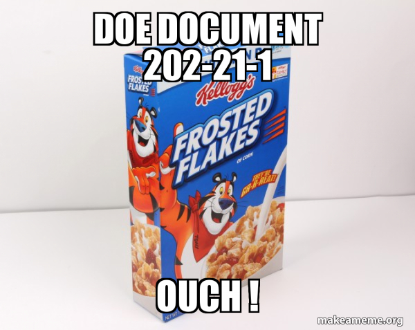 DOE Document 202-21-1 Ouch ! Meme Generator