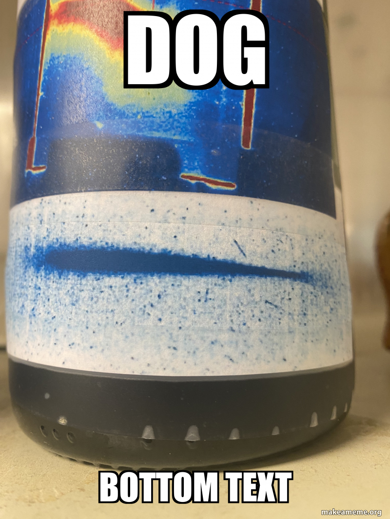 Dog Bottom text Meme Generator