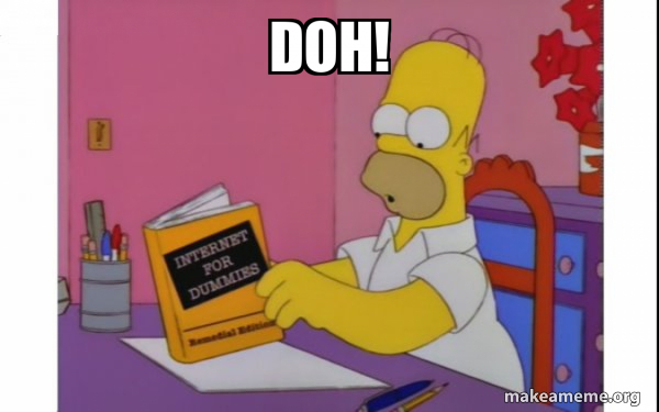 doh! - Computer Homer Meme Generator
