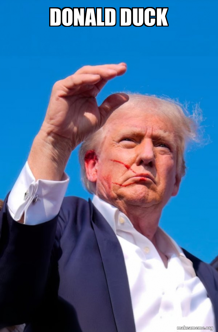 Donald duck - Trump Shot Meme Generator