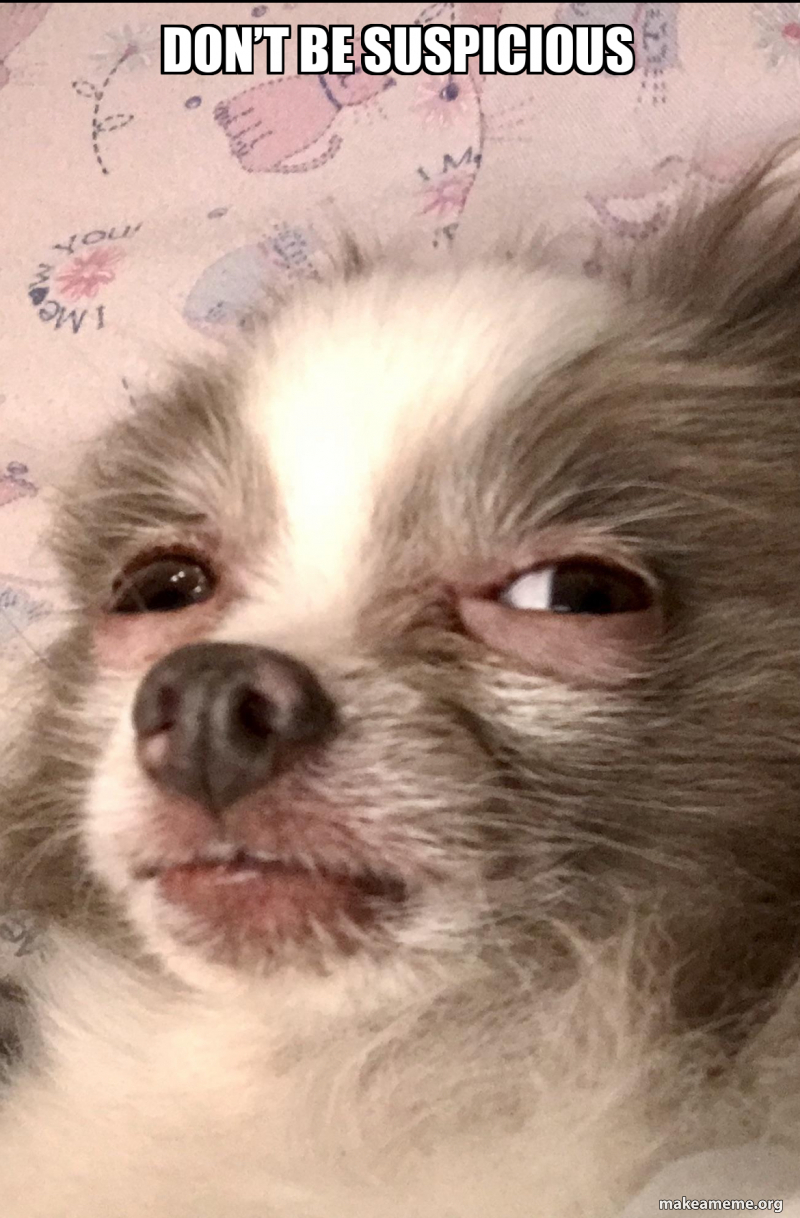 Don’t be suSpicious Meme Generator