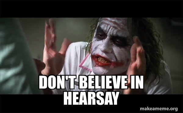 DON'T BELIEVE IN HEARSAY - Everyone Loses Their Minds (Joker Mind Loss ...