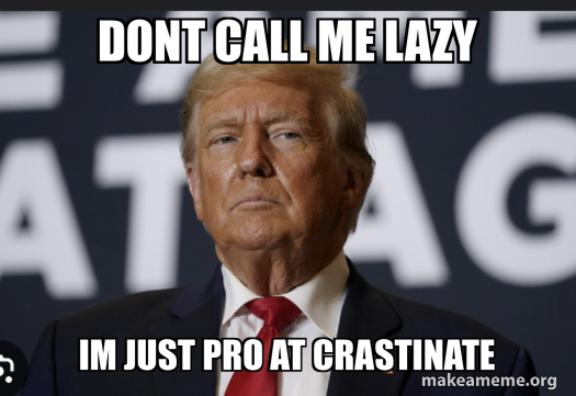 dont call me lazy Im just pro at crastinate Meme Generator