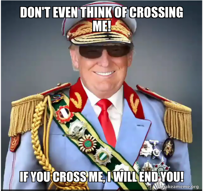 don't even think of crossing me! If you cross me, i will end you! Meme ...