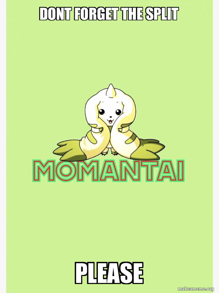 DONT FORGET THE SPLIT PLEASE - SPLIT Meme Generator