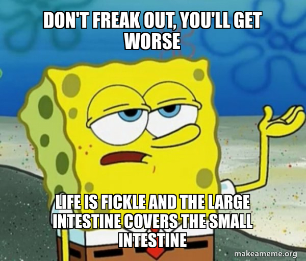 Don't freak out, you'll get worse Life is fickle and the large ...