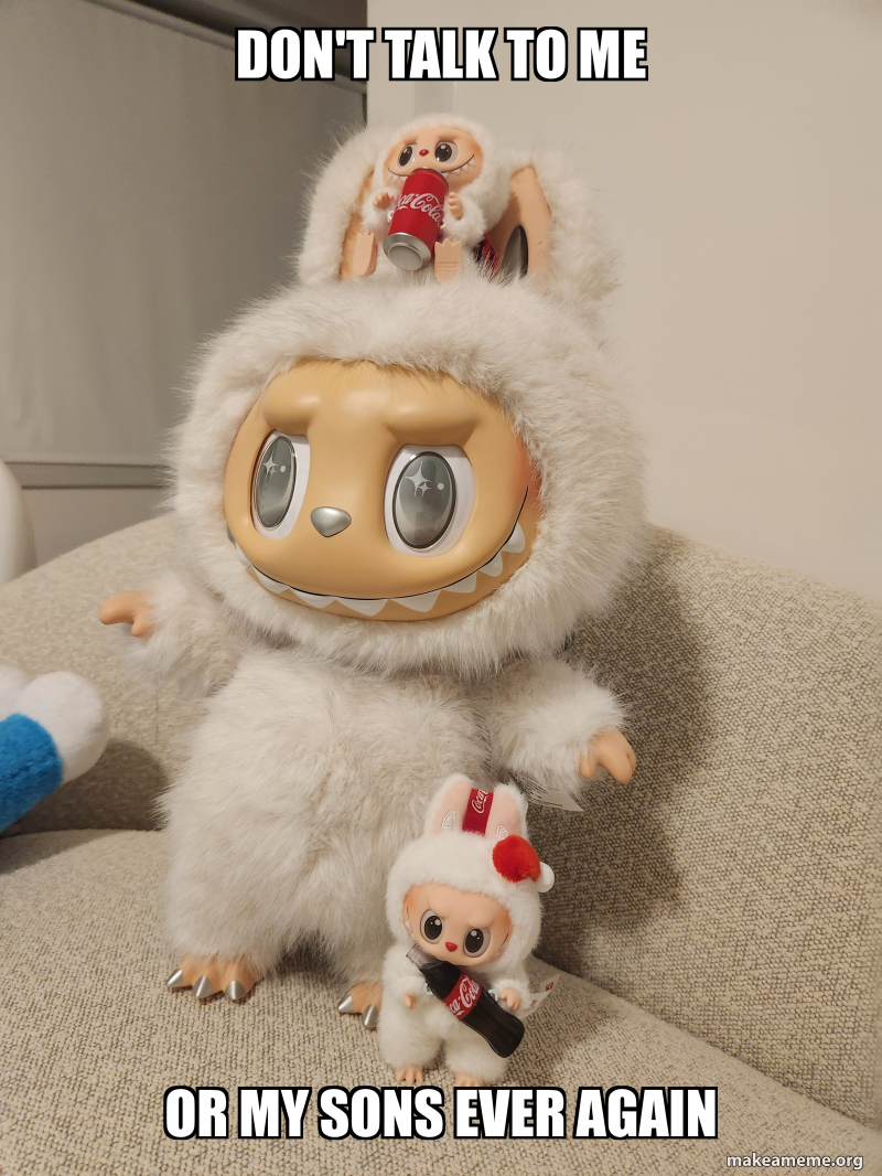 don't talk to me or my sons ever again Meme Generator