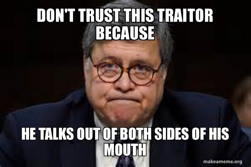 don't trust this traitor because he talks out of both sides of his ...