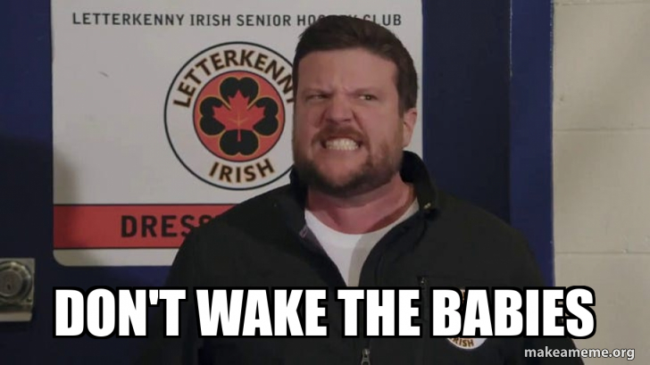 don't wake the babies Meme Generator