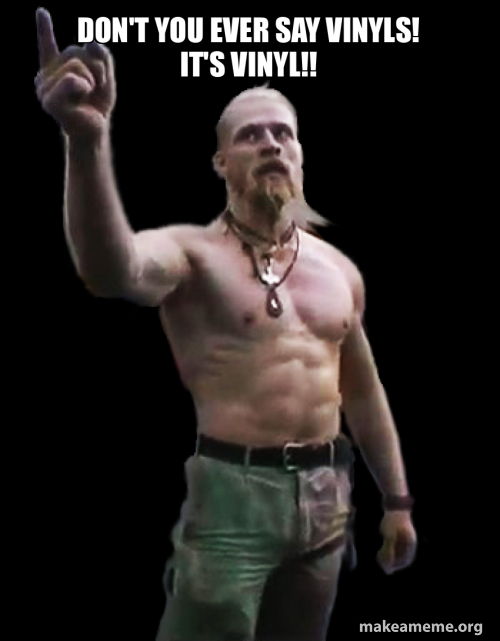 don't you ever SAY VINYLS! IT'S VINYL!! Meme Generator