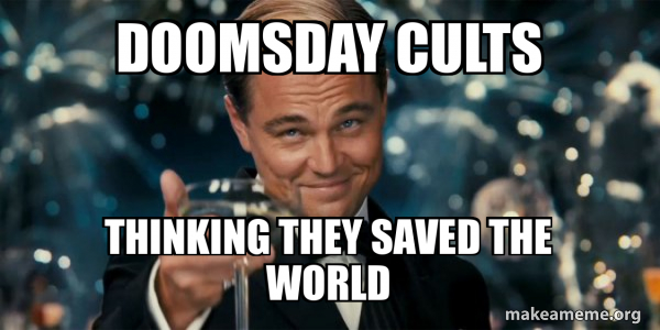Doomsday cults Thinking they saved the world - Great Gatsby Reaction ...