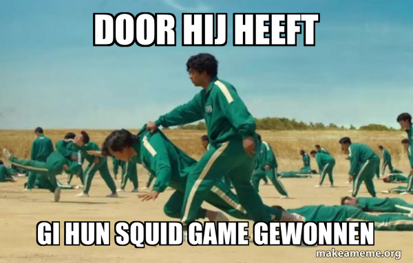 DOOR HIJ HEEFT GI HUN SQUID GAME GEWONNEN - Squid Game Ali Holding ...