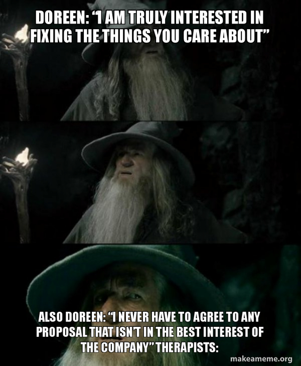 Doreen: â€œI am truly interested in fixing the things you care aboutâ ...