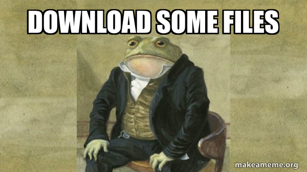 Download some files - Colonel Toad Meme Generator