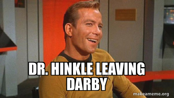 Dr. Hinkle leaving Darby - Ridiculously Photogenic Starship Captain ...