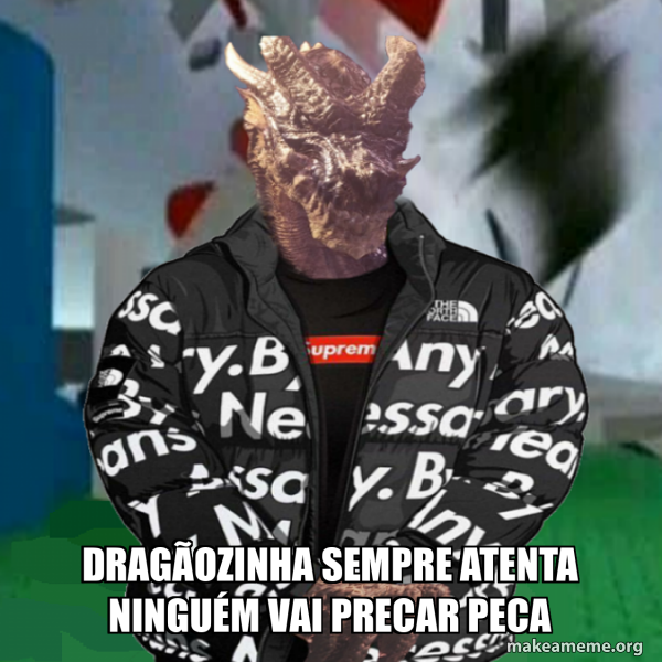 Dragãozinha sempre atenta ninguém vai precar peca Meme Generator