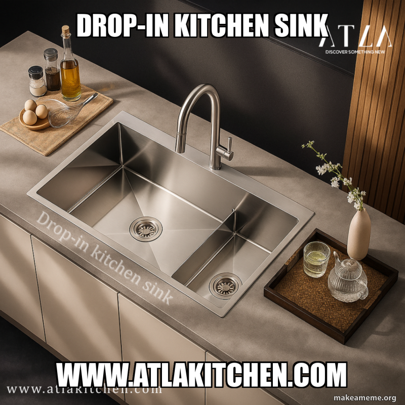 Drop-in kitchen sink www.atlakitchen.com - Drop-in kitchen sink for ...