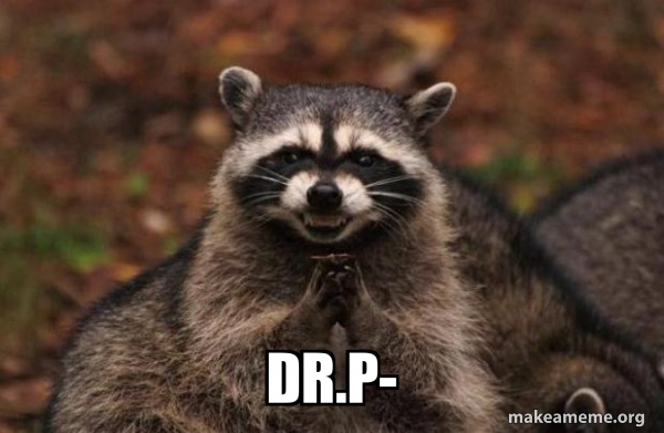 dr.p- - Evil Plotting Raccoon Meme Generator