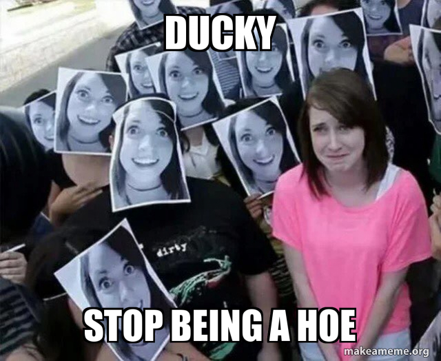 Ducky Stop being a hoe Meme Generator