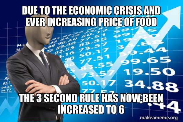 Due to the economic crisis and ever increasing price of food the 3 ...
