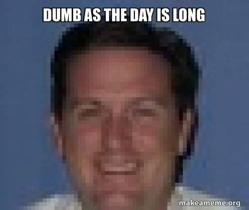 Dumb as the day is long Meme Generator