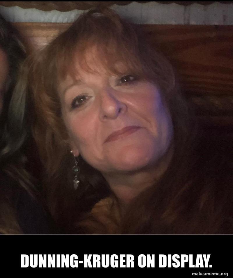 Dunning-Kruger on disPlay. Meme Generator