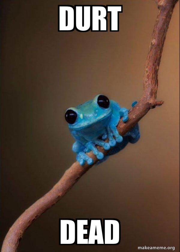 Durt Dead - Small Fact Frog Meme Generator